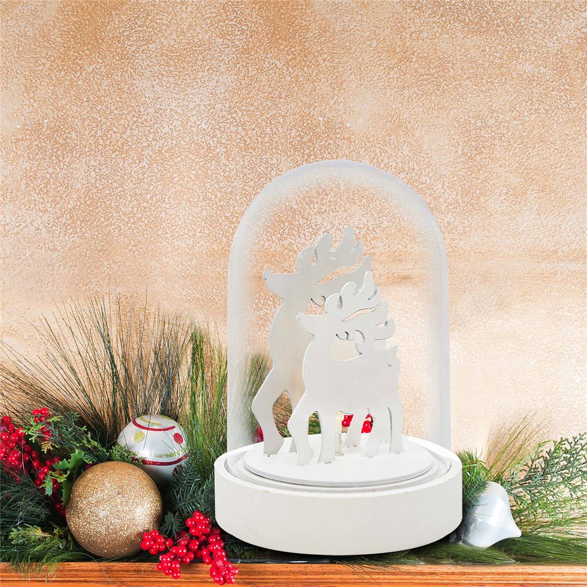 Christmas Scene Led Lightup Dome Each | Woolworths