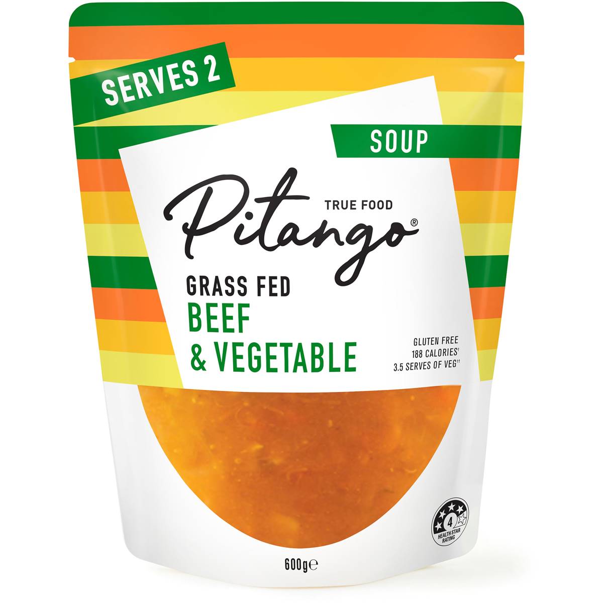 Pitango Soup Beef & Vegetable 600g | Woolworths