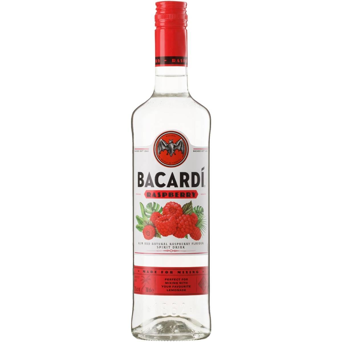 Bacardi Raspberry Flavoured Rum 700ml | Woolworths