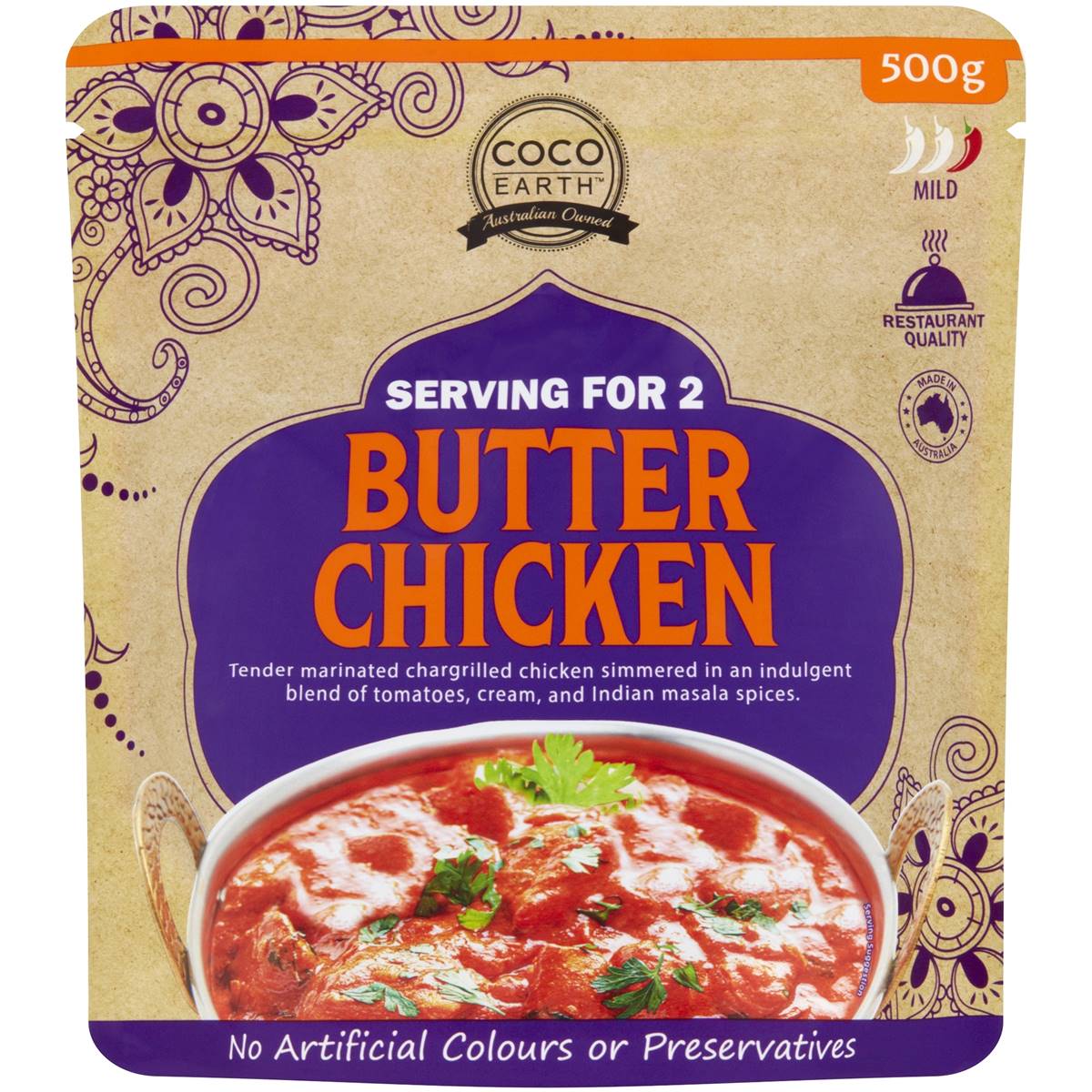 Coco Earth Butter Chicken For Two 500g | Woolworths