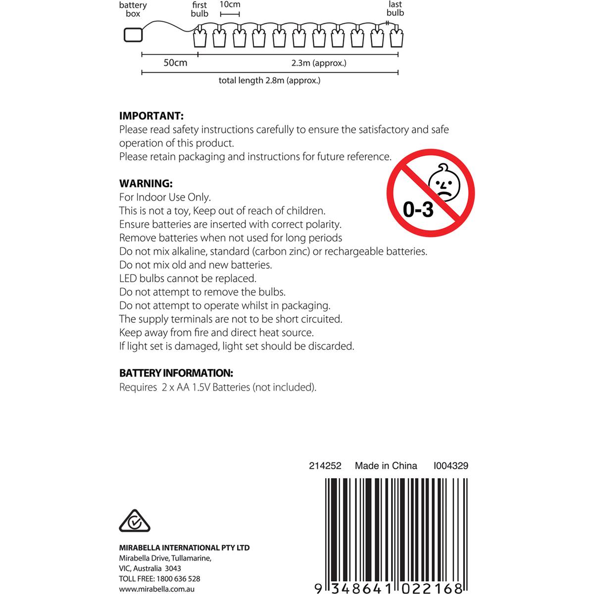 Christmas Led 2.3m Gift Box Lights Each | Woolworths