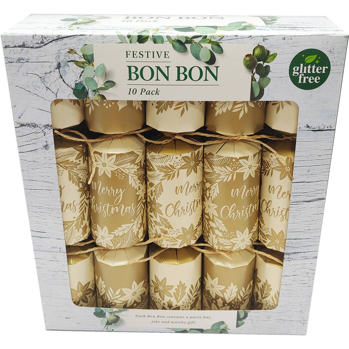 Christmas Bon Bons Festive Gold 10 Pack | Woolworths