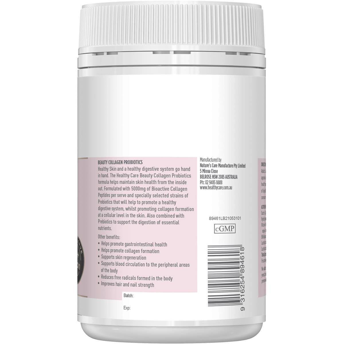 Healthy Care Beauty Collagen Probiotics 120g | Woolworths