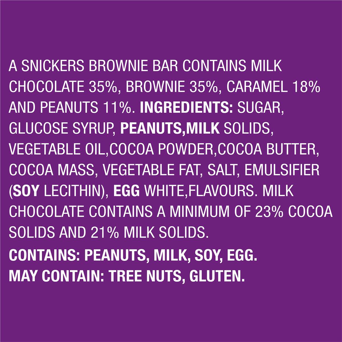 Snickers Peanut Brownie Chocolate Bar 44g | Woolworths