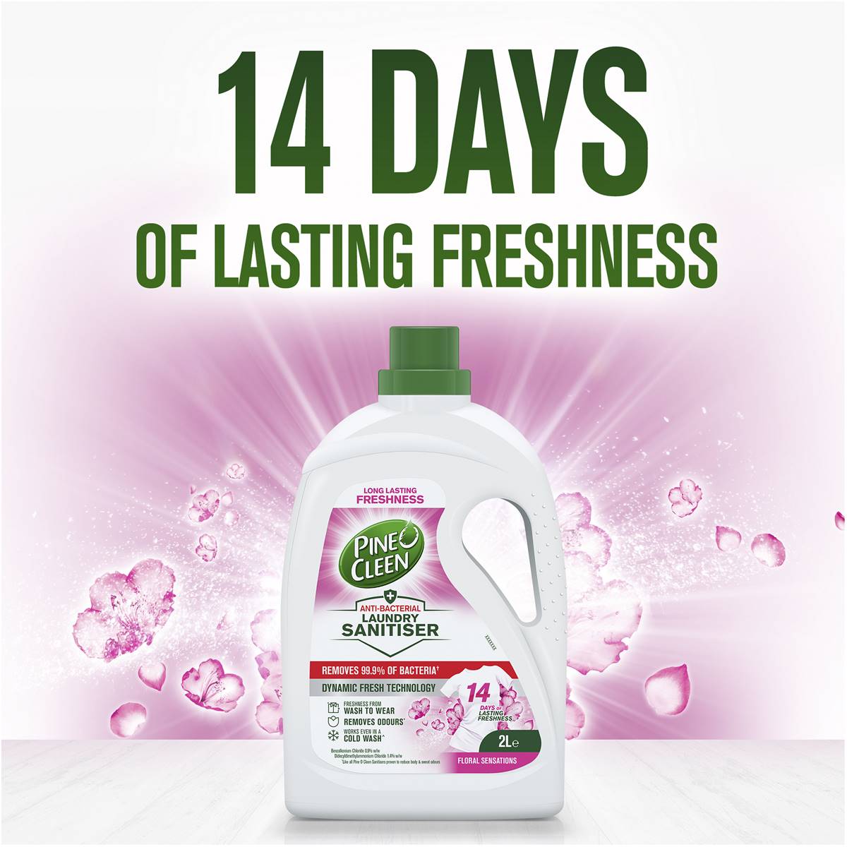 Pine O Cleen Anti Bacterial Laundry Sanitiser Floral Sensations 2l ...