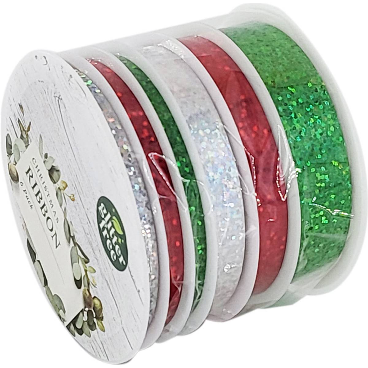 Christmas Traditional Ribbon Set 6 Pack | Woolworths