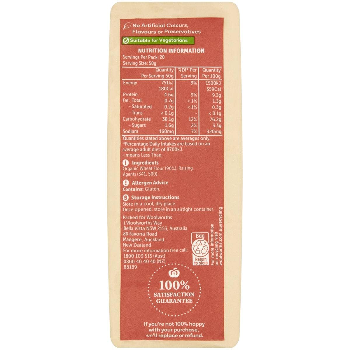 Macro Organic Self Raising Flour 1kg | Woolworths