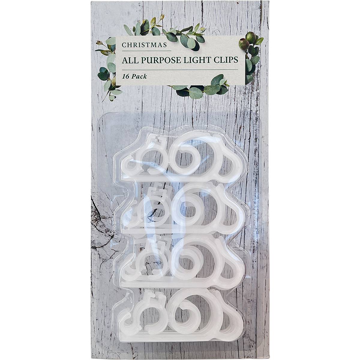 Christmas All Purpose Light Clips 16 Pack | Woolworths