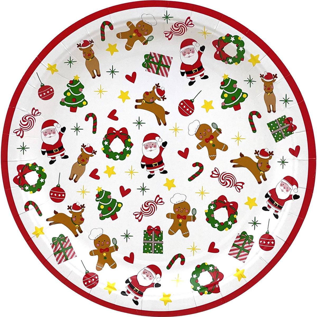 Christmas Character Plates 8 Pack | Woolworths