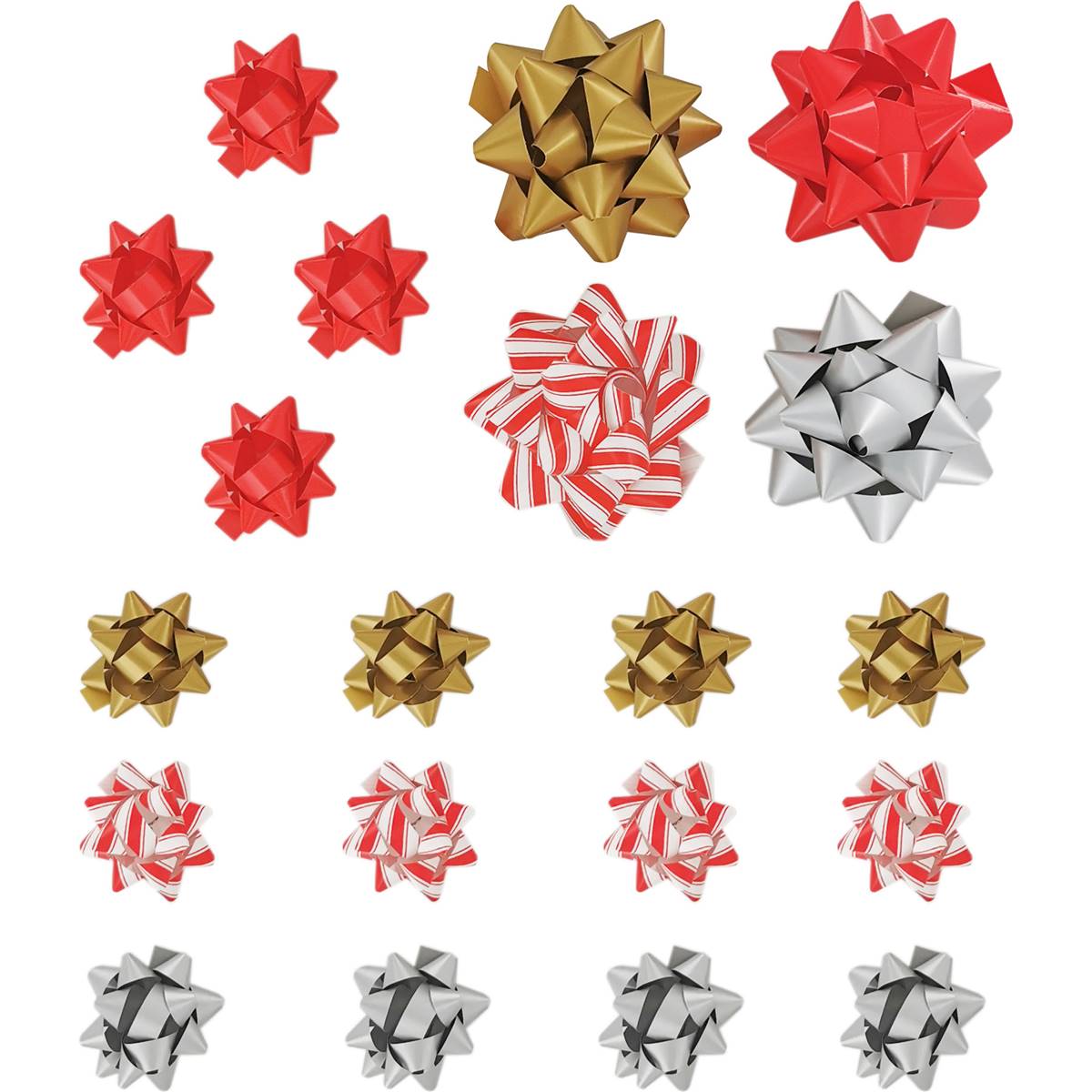 Christmas Present Bows Traditional 20 Pack | Woolworths