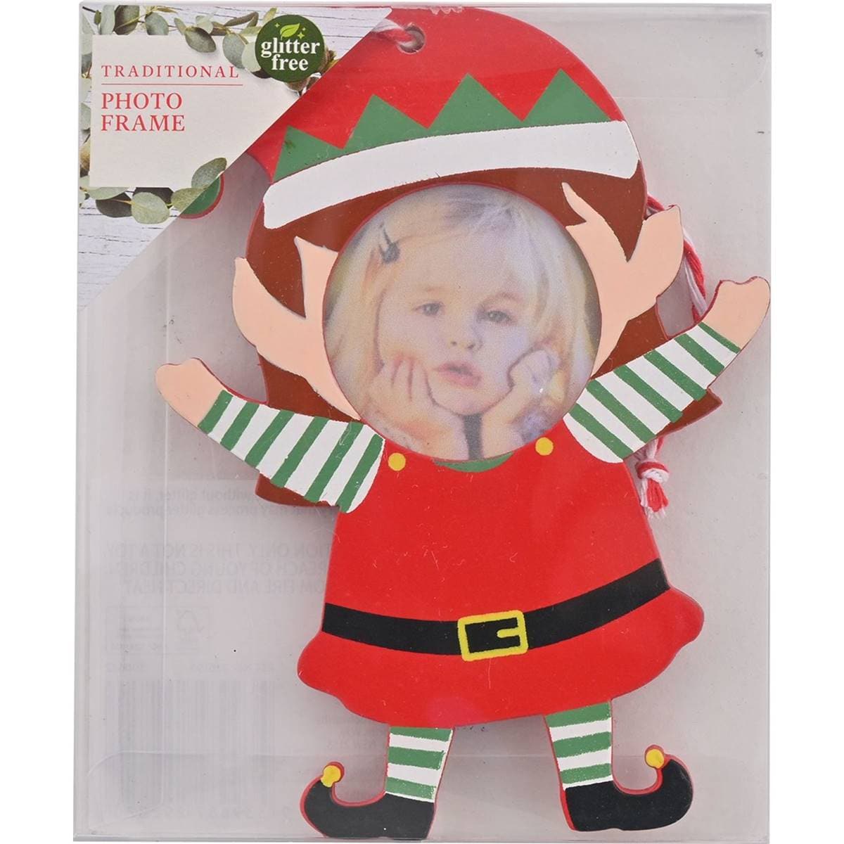 Christmas Traditional Photo Frame Miss Elf Each | Woolworths