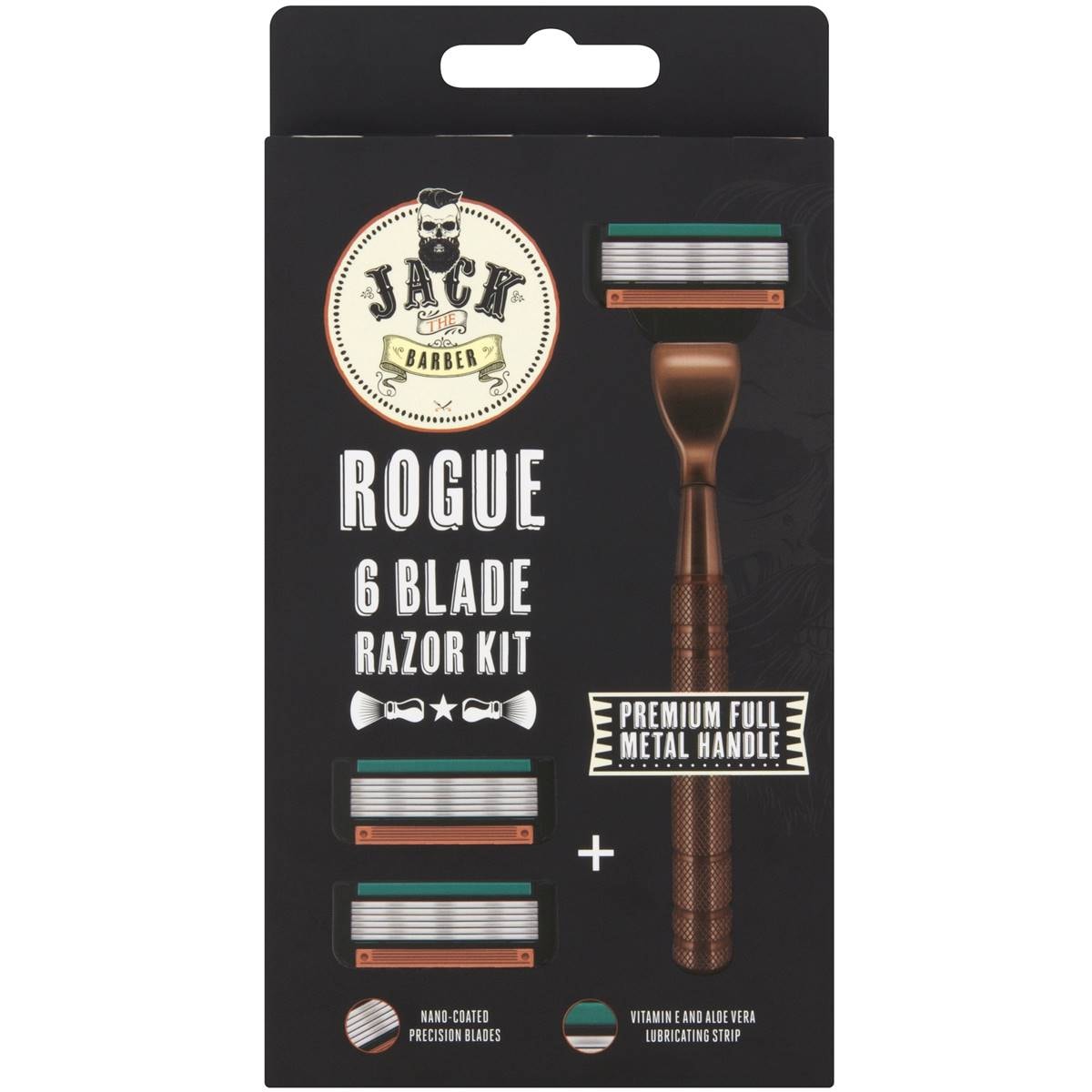 Jack The Barber 6 Blade Razor Kit With Premium Handle Each | Woolworths