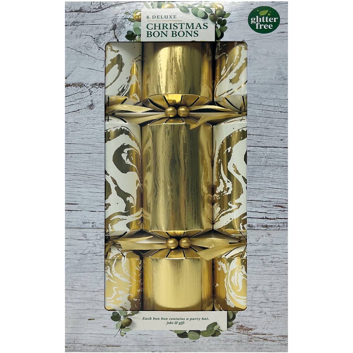 Christmas Bon Bons Gold Deluxe 6 Pack Woolworths