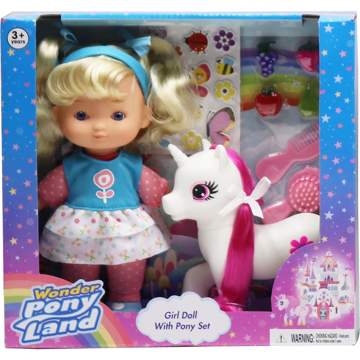 Wonder Pony Land Girl Doll With Pony Set Assorted Each | Woolworths