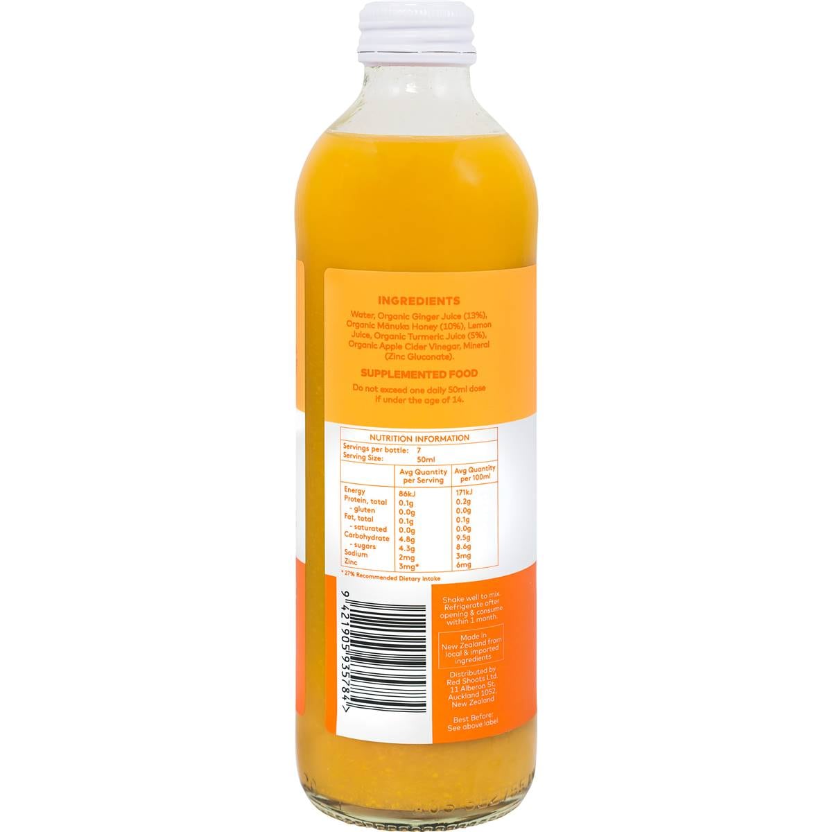 Daily Good Organic Fiji Turmeric Immunity Shots 350ml | Woolworths