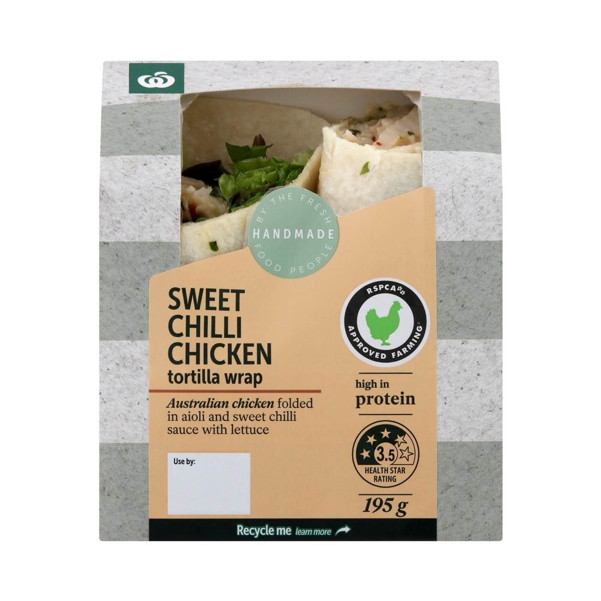 Woolworths Sweet Chilli Chicken Wrap 175g | Woolworths