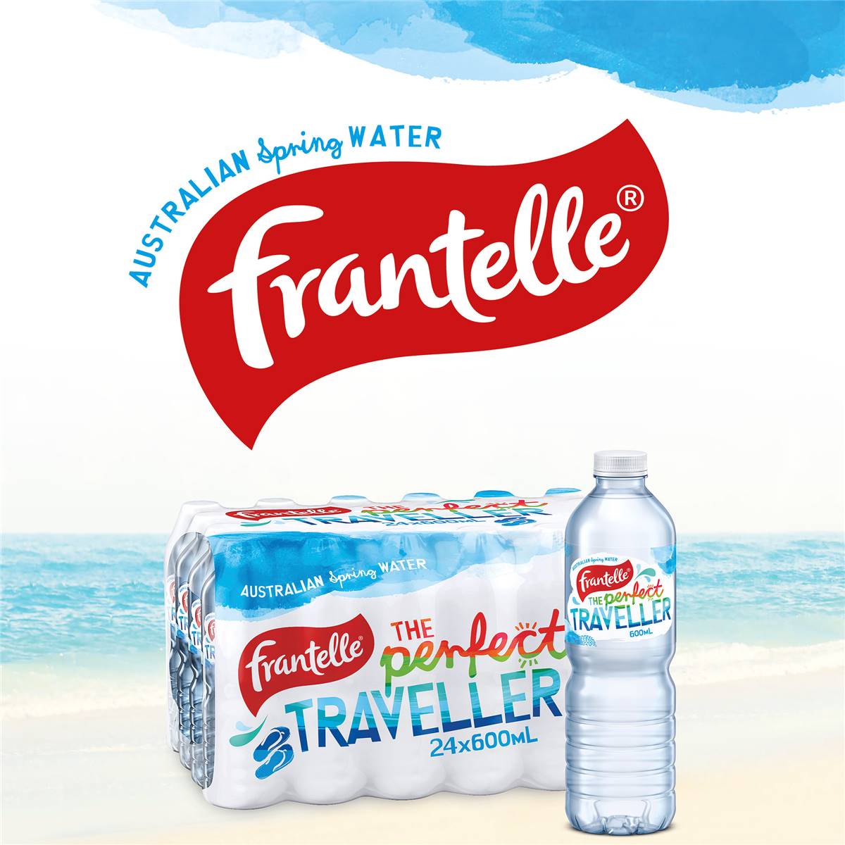 Frantelle Australian Still Spring Water Bottles Multipack 600ml X 24 Pack | Woolworths