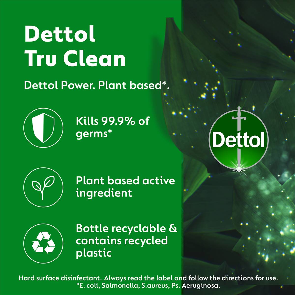 Dettol Tru Clean Antibacterial Surface Cleanser Spray Pear 500ml ...