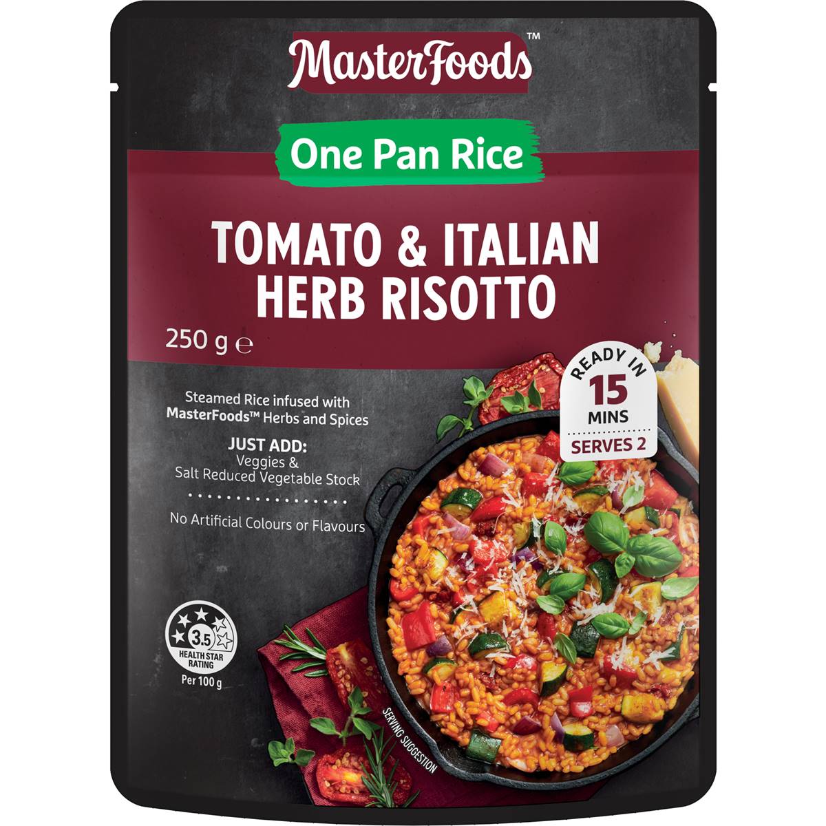 Masterfoods One Pan Rice Tomato & Italian Herb Risotto 250g | Woolworths