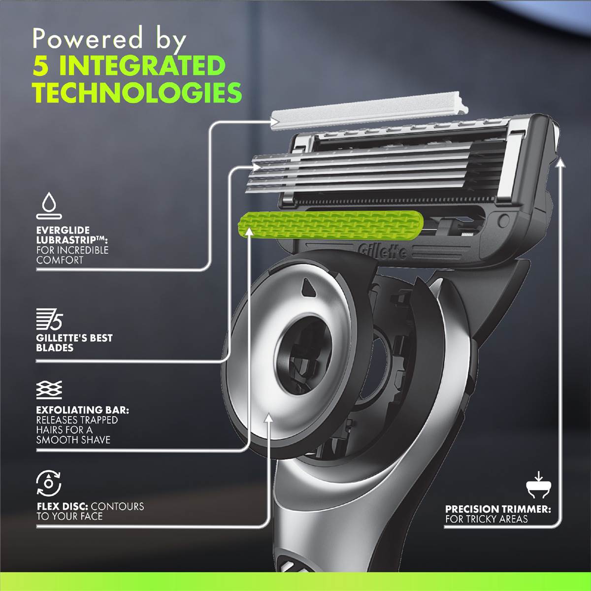 Gillette Labs Razor Handle With Two Cartridges Each | Woolworths