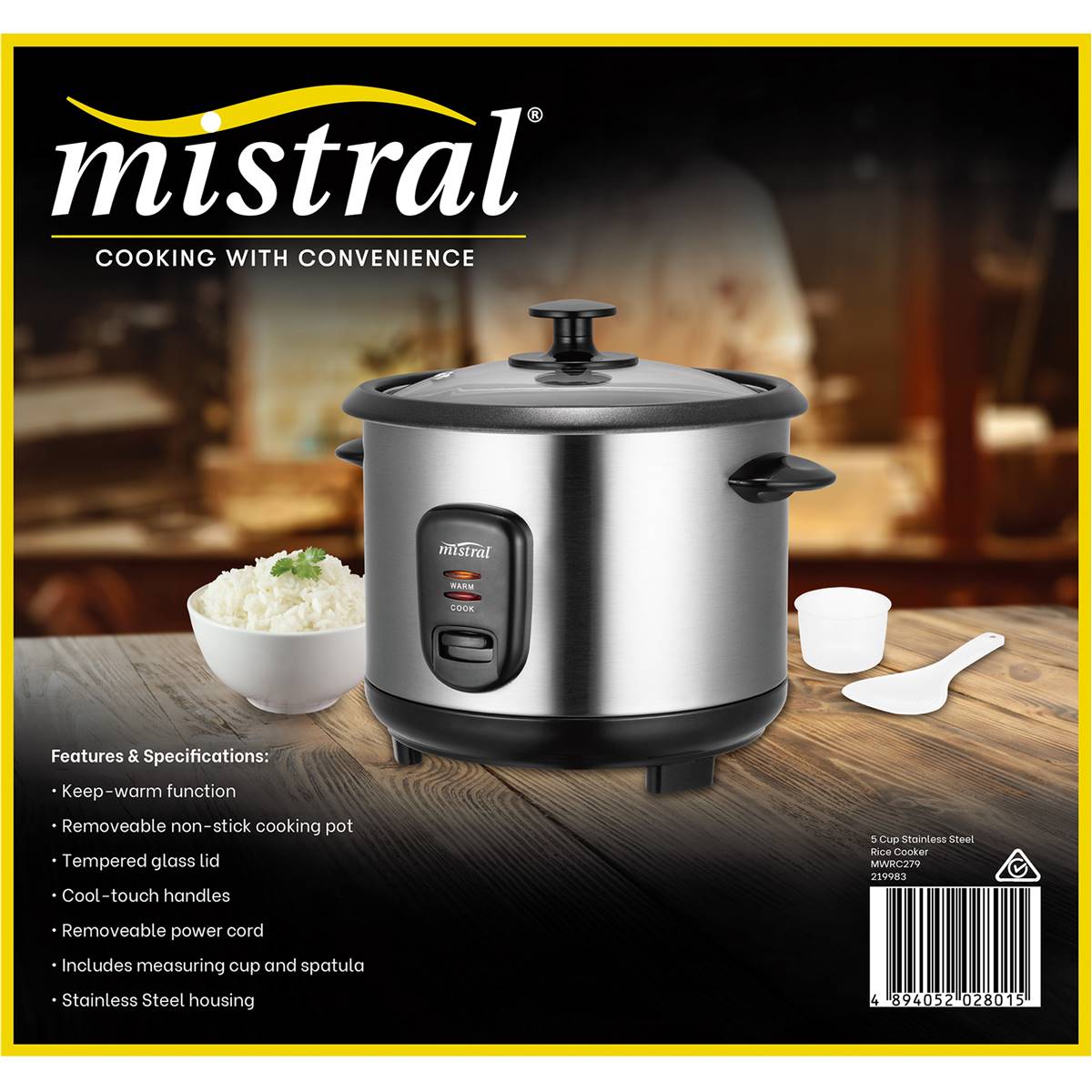 Mistral Stainless Steel Rice Cooker Each | Woolworths
