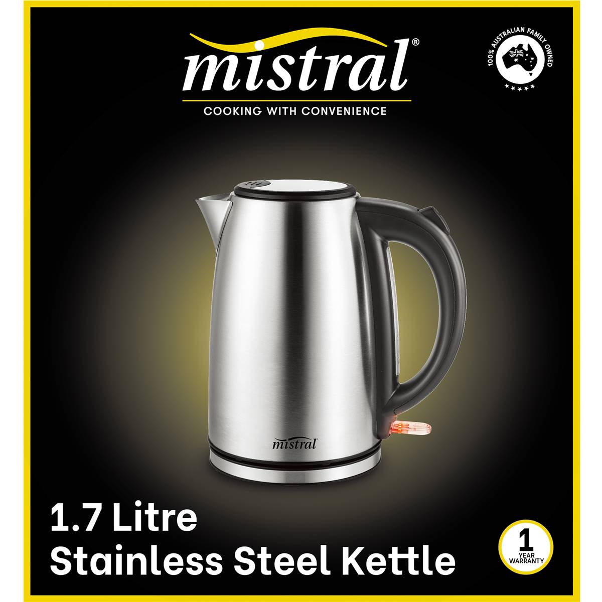 Mistral 1.7l Stainless Steel Kettle Each | Woolworths
