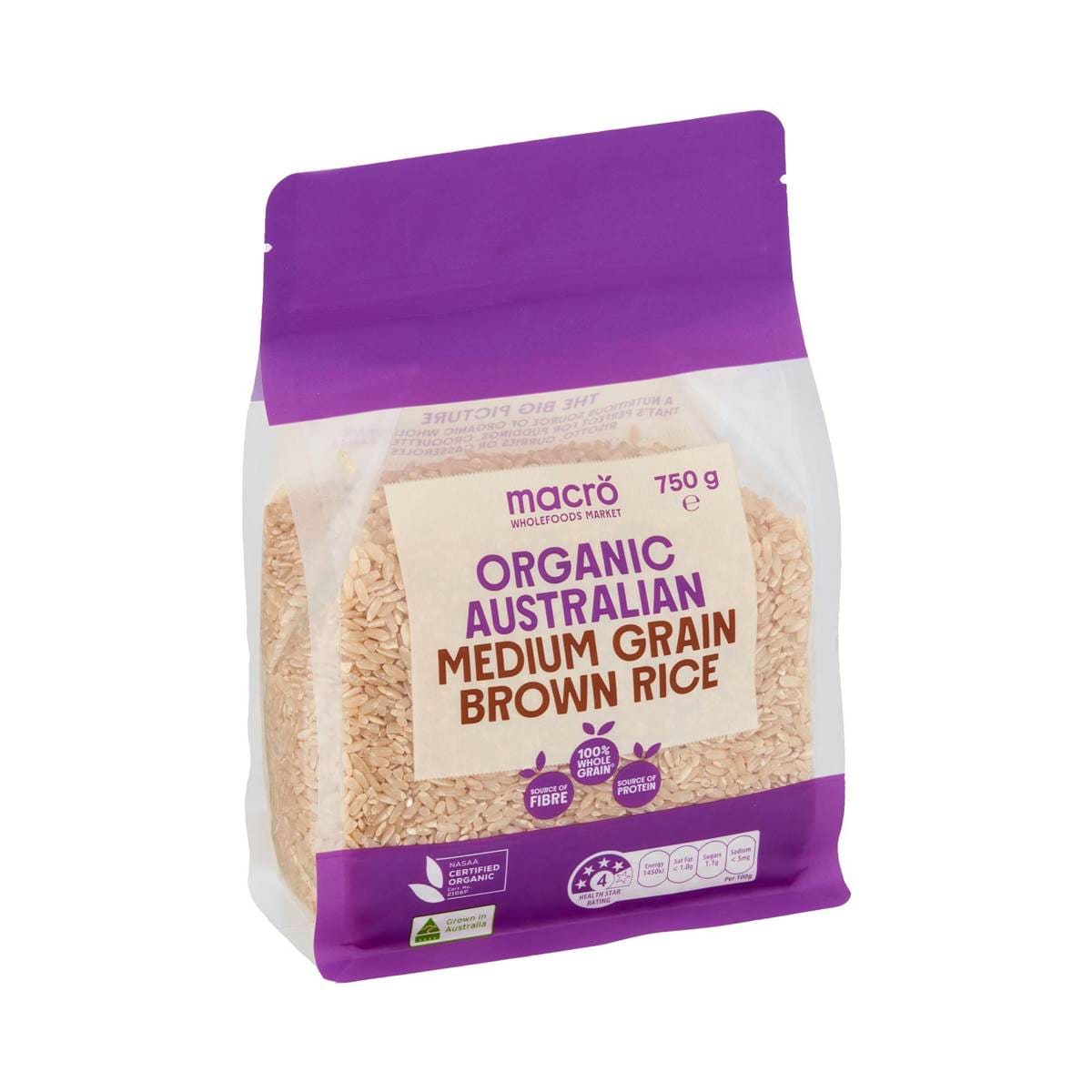 Macro Organic Brown Rice 750g | Woolworths