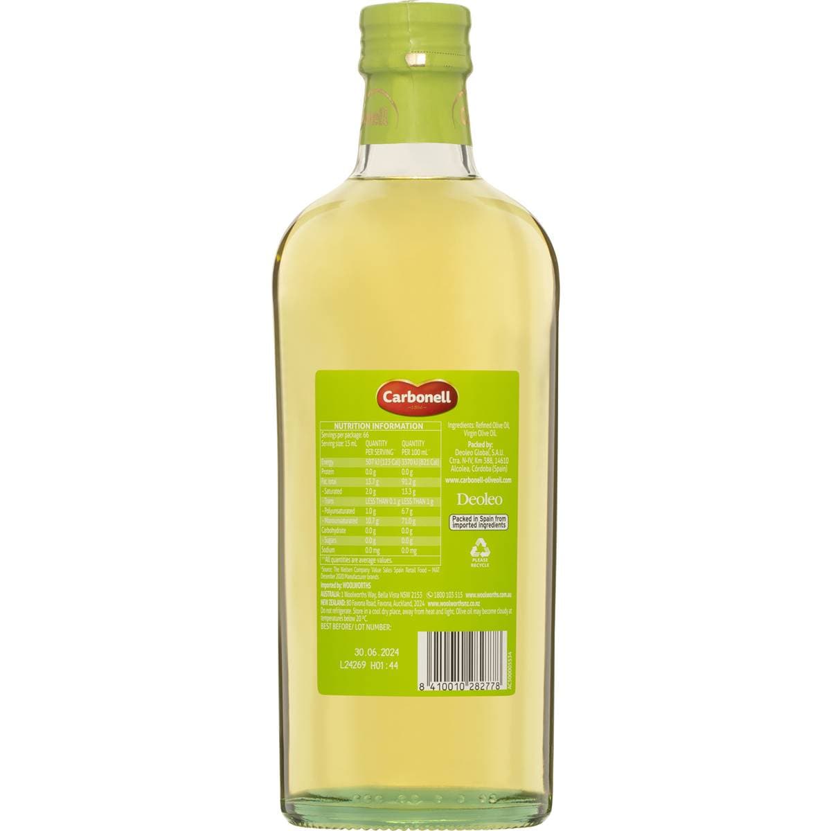 Carbonell Olive Oil Light Taste 1l | Woolworths