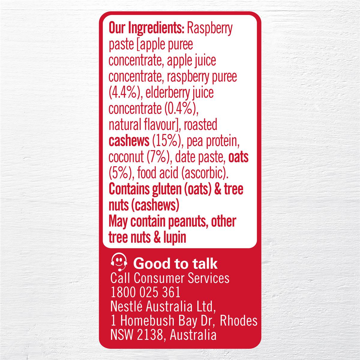 Uncle Tobys Berry & Cashew Proteins Balls 84g | Woolworths