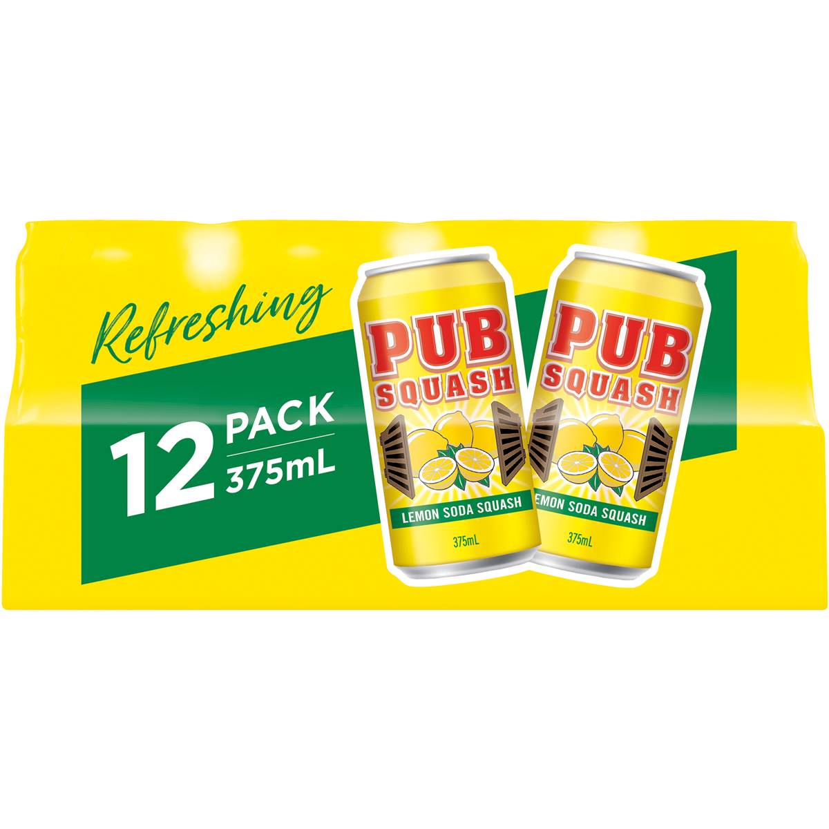Tru Blu Pub Squash Lemon Soda Squash Cans 12 X375ml | Woolworths