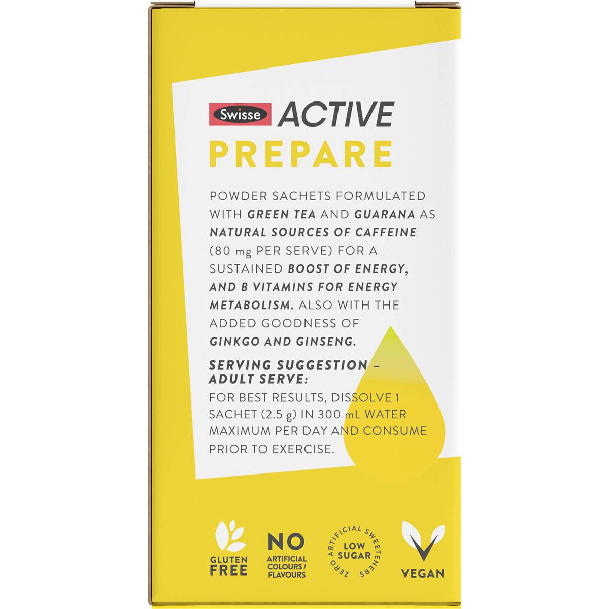 Swisse Active Prepare Powder To Boost Performance 2.5g X 15 Pack ...