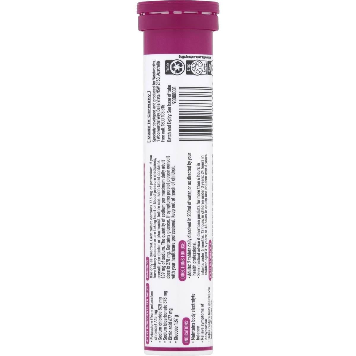 Helphand Electrolyte Effervescent 20 Pack Woolworths 8169