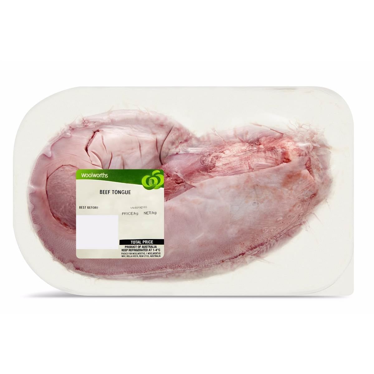 Woolworths Beef Offal Tongue 650g - 1.2kg | Woolworths
