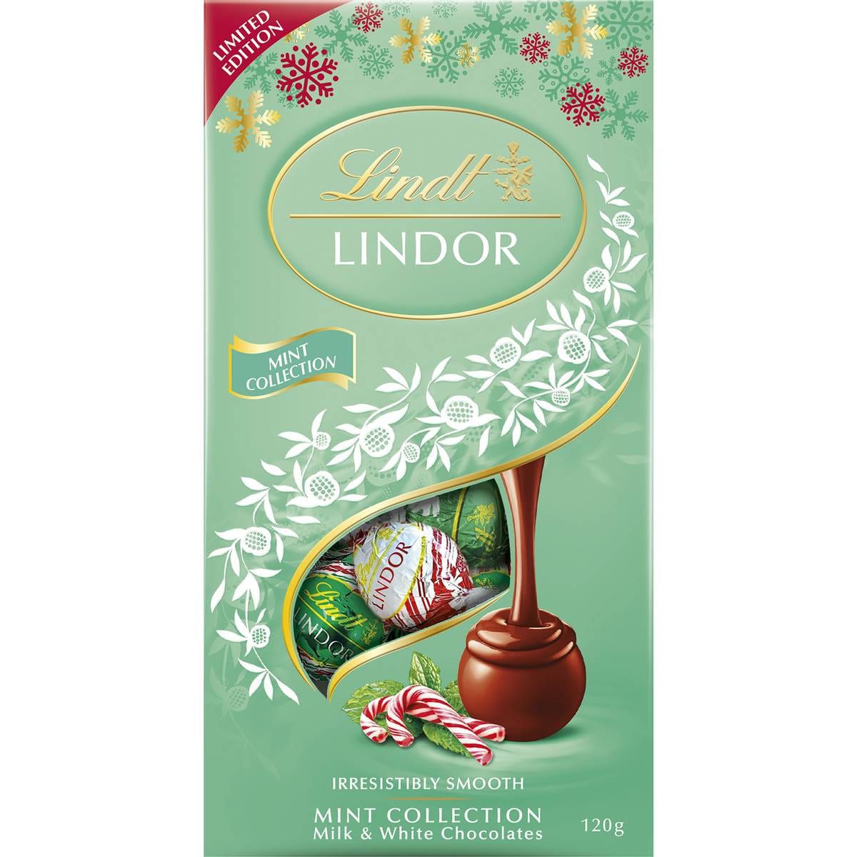 Lindt Lindor Mint Collection Bag 120g | Woolworths