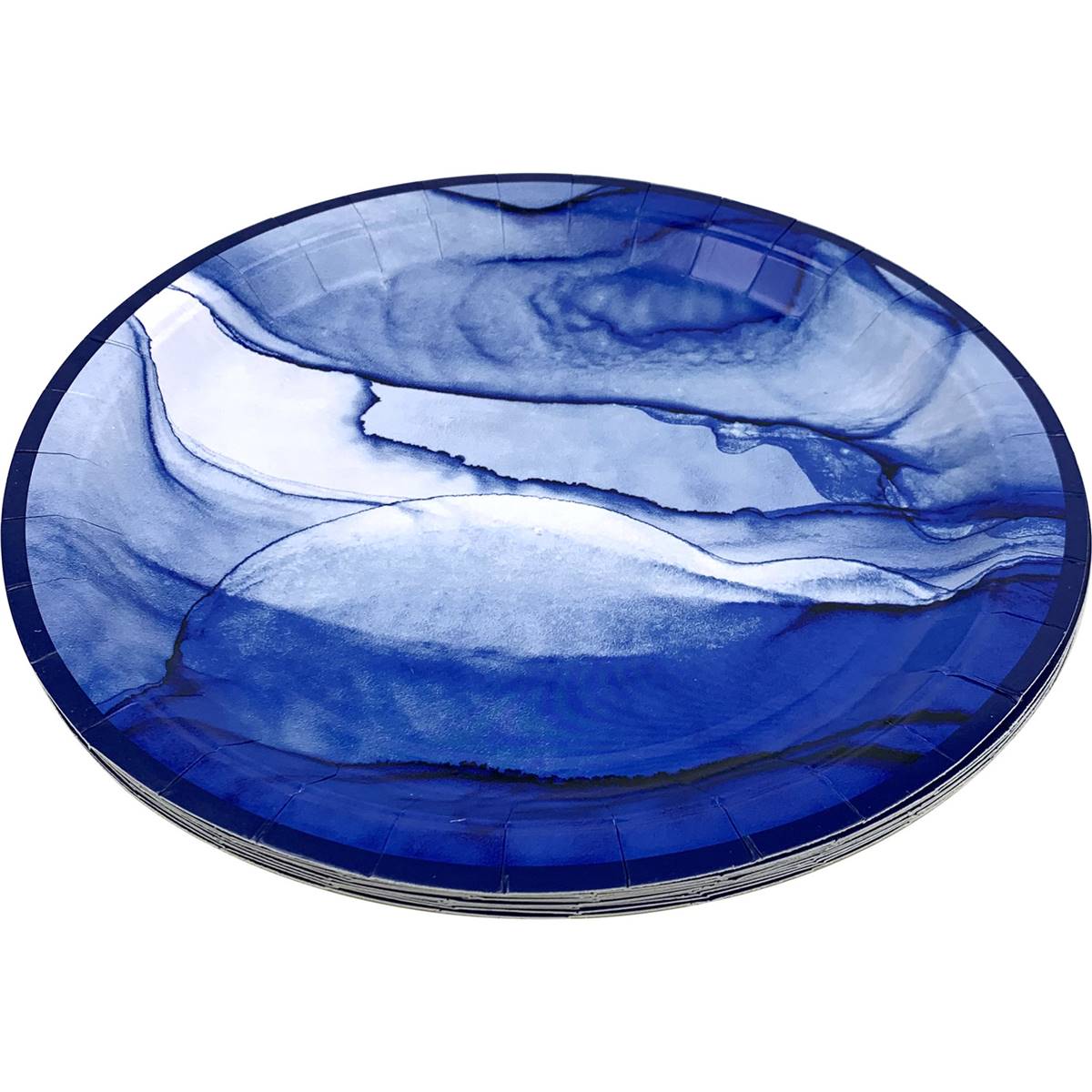 Armada Paper Plates Blue Watercolour 10 Pack | Woolworths