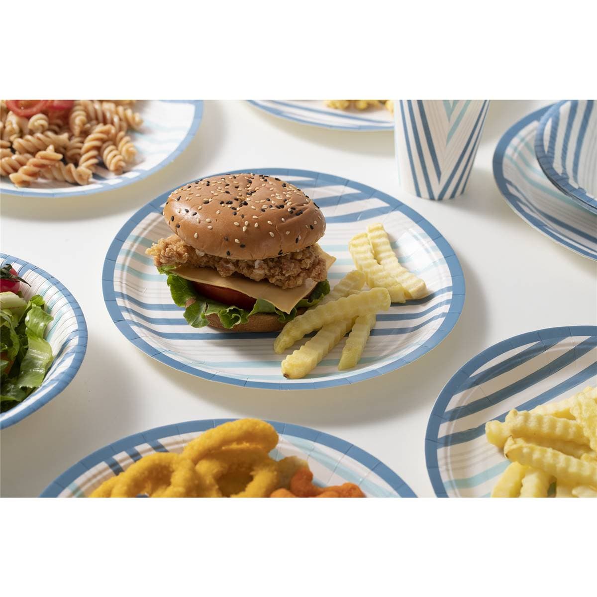 Armada Paper Plates Blue Watercolour 10 Pack | Woolworths