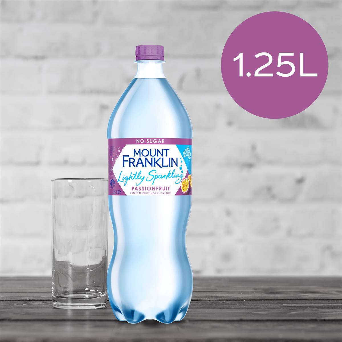 Mount Franklin Lightly Sparkling Water Passionfruit 1.25l | Woolworths