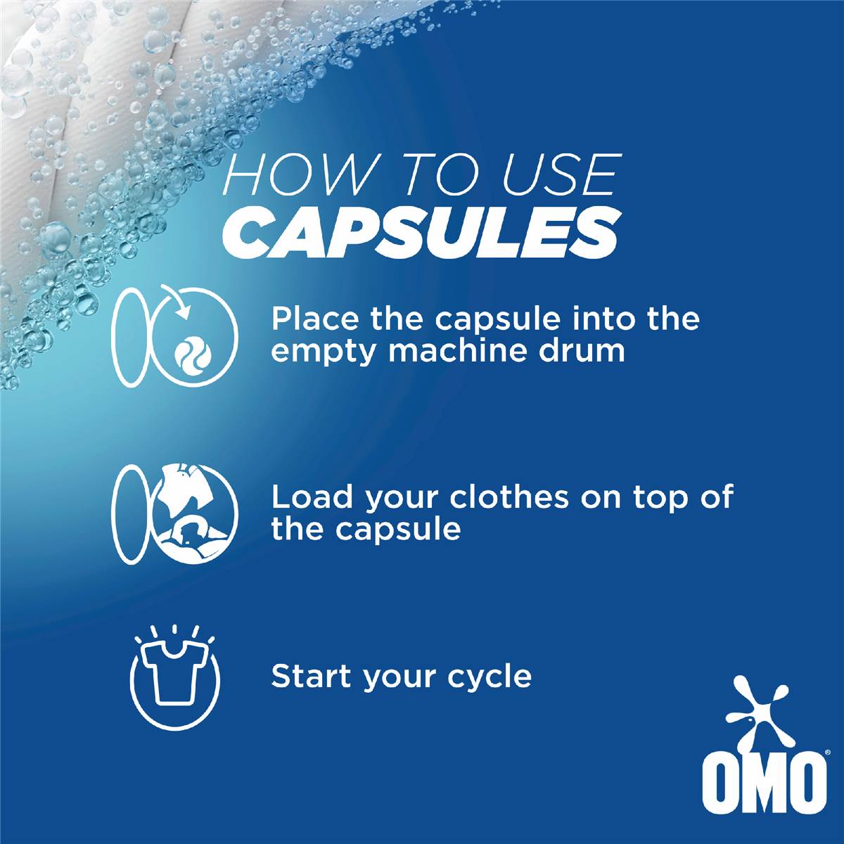 Omo Active 3 In 1 Laundry Capsules 357g | Woolworths