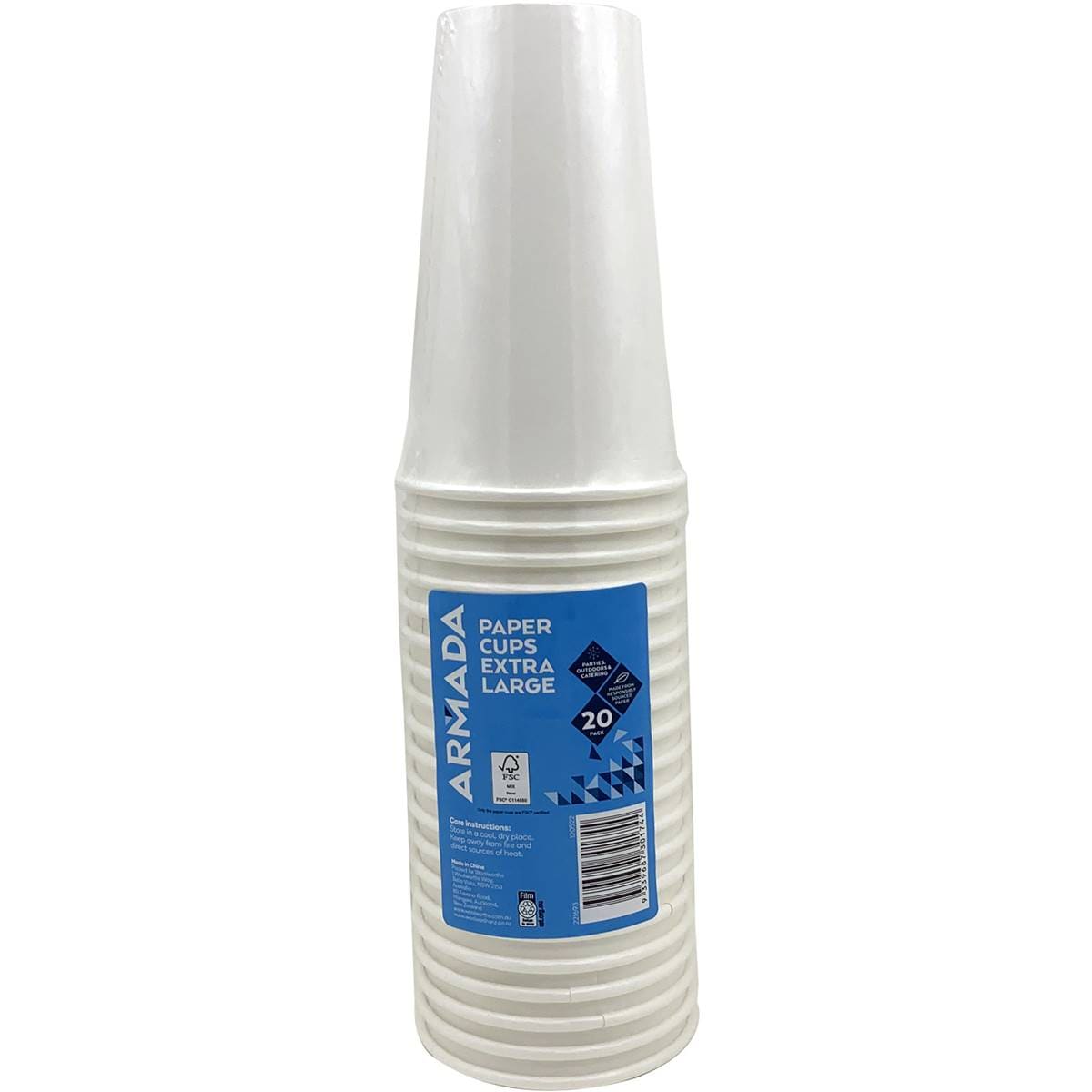 Armada Paper Cups Extra Large 20 Pack | Woolworths