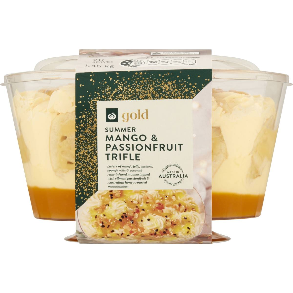 Woolworths Gold Summer Mango & Passionfruit Trifle 1.4kg | Woolworths
