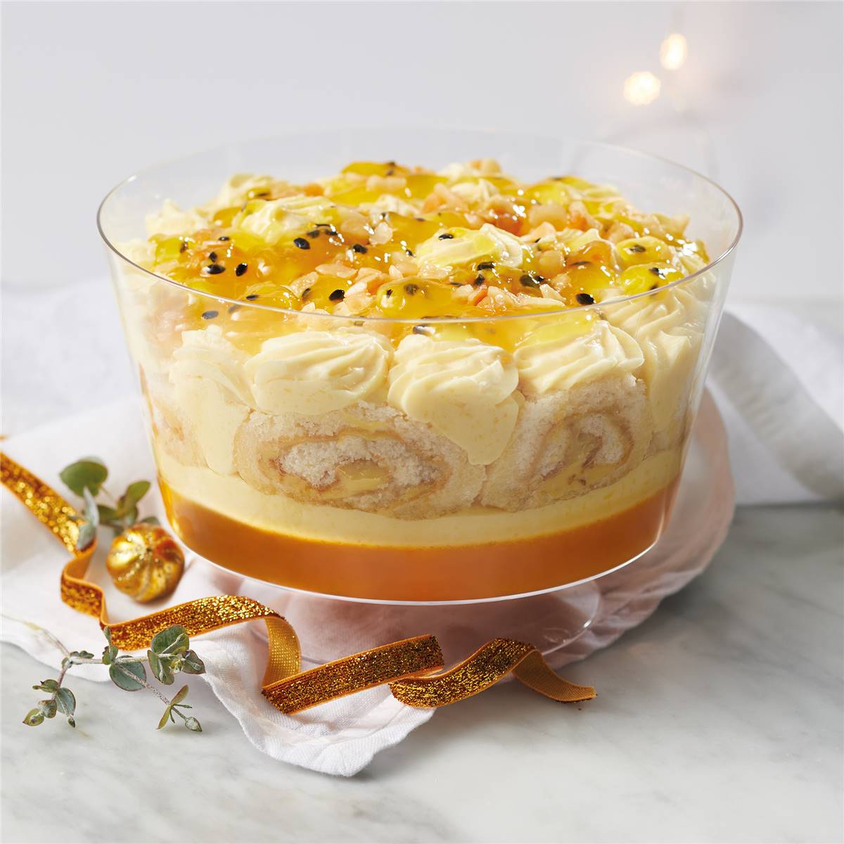 Woolworths Gold Summer Mango & Passionfruit Trifle 1.4kg | Woolworths