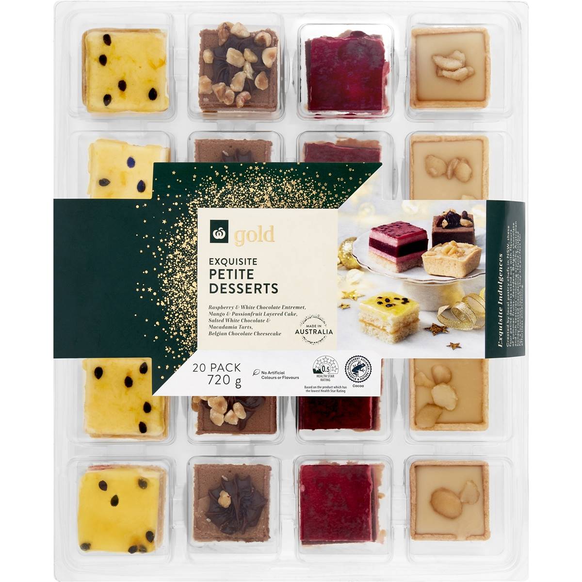 Woolworths Gold Exquisite Petite Desserts 20 Pack | Woolworths