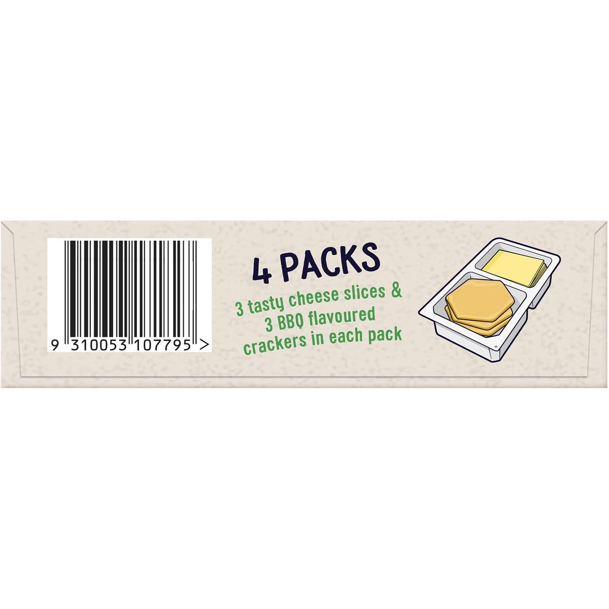 Mainland Munchables Tasty Cheese & Bbq Crackers 4 Pack | Woolworths