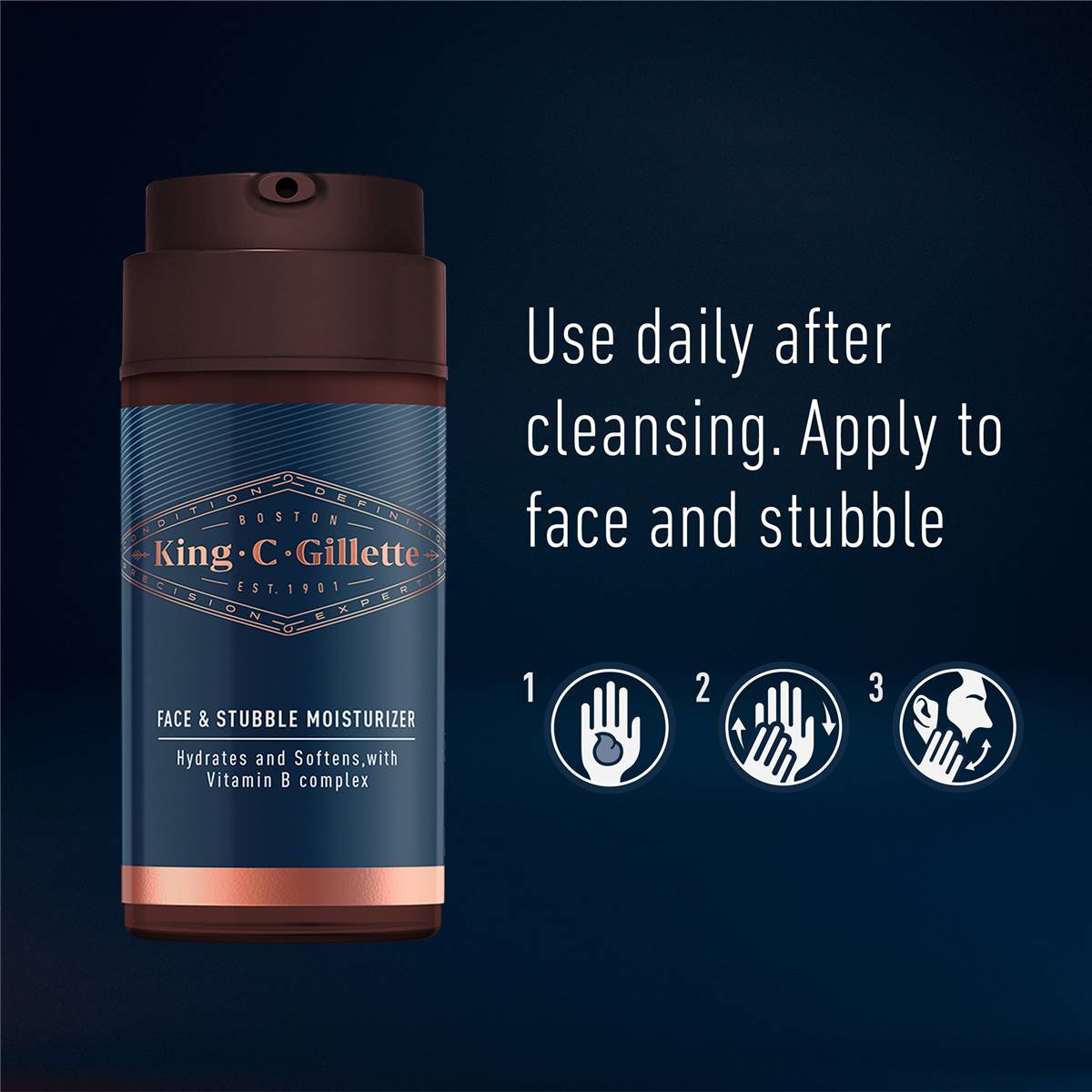 Gillette King C Beard Moisturiser 100ml | Woolworths
