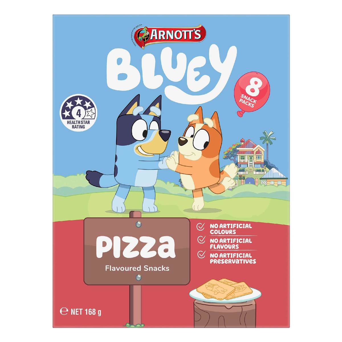 Arnott's Bluey Multipack Cracker Biscuits Pizza 8 Pack | Woolworths