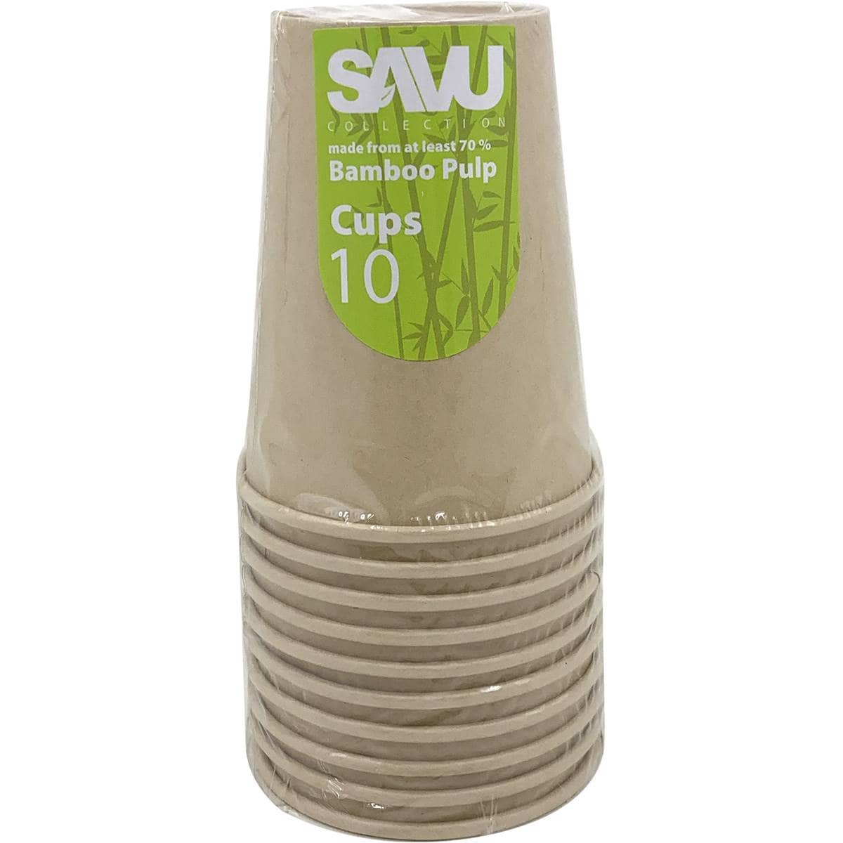 Savu Bamboo Pulp Cups 10 Pack | Woolworths