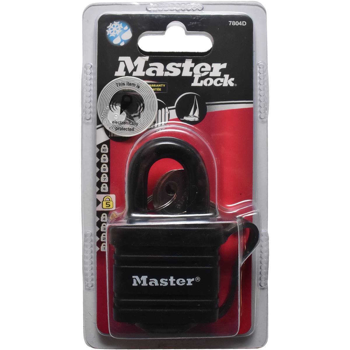 Master Lock 40mm Laminated Steel Lock Black Each | Woolworths