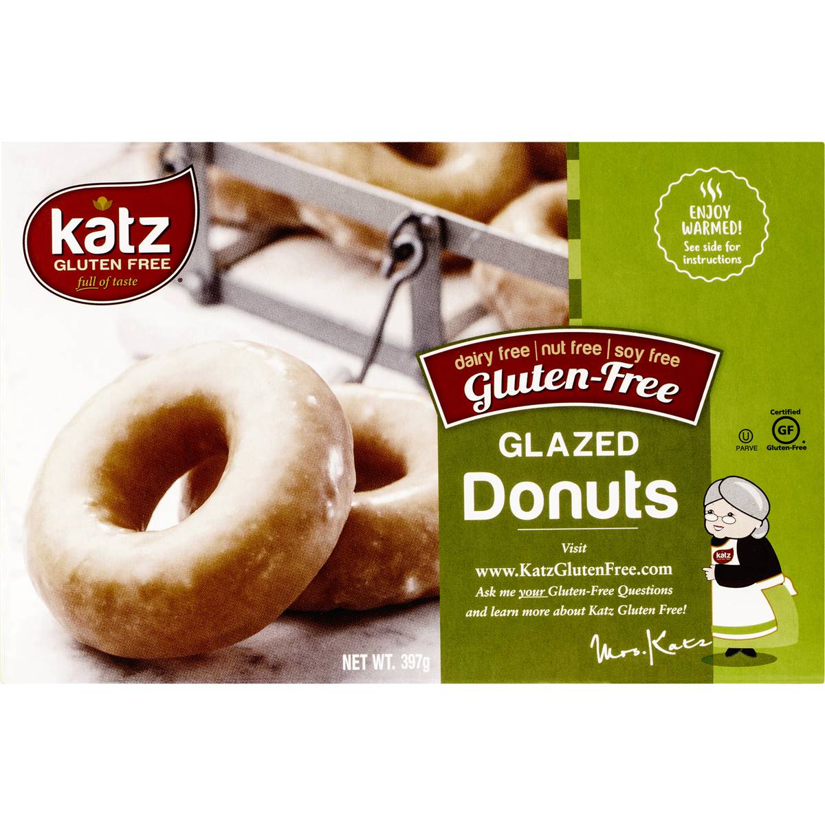 Katz Gluten Free Glazed Donuts 397g | Woolworths