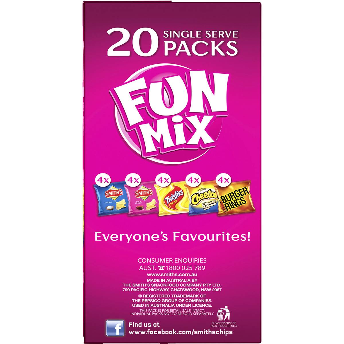 Smith's Fun Mix 20 Pack | Woolworths