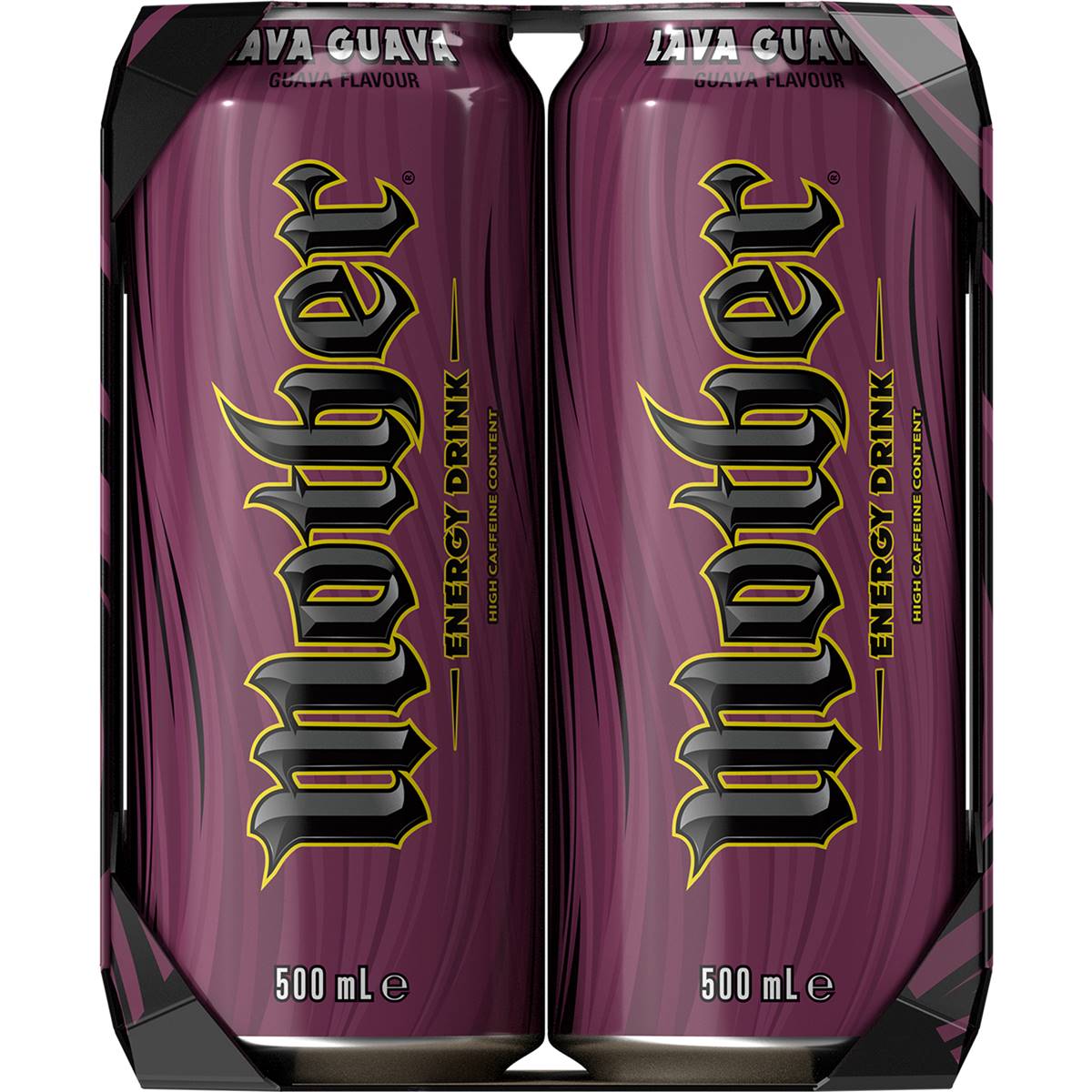 Mother Lava Guava Energy Drink Cans 500ml X 4 Pack | Woolworths